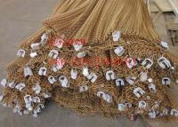China 1.2mm Stainless Steel Woven Metal Curtain Mesh 6x6mm Anodized Silver Panel for sale