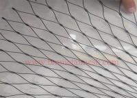 China Black Oxide Stainless Steel Wire Rope Net 304 316 Hand Woven Flexibe for sale