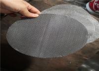 China 304 Stainless Steel Filter Mesh Screen Plain Weave Round 200Mm Opening 0.41 For Plastic Machinary for sale