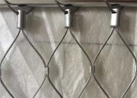 China 7x7 Stainless Steel Rope Mesh Netting 2mm Steel Rope Mesh Netting For Elevated Walkway Railing for sale