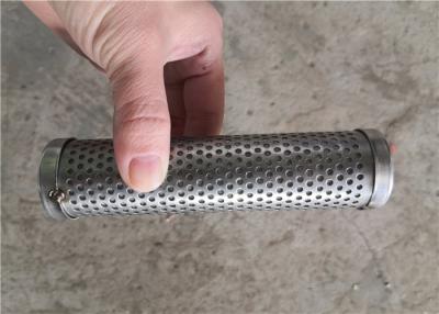 China Durable Wire Mesh Filter Cylinder , SS 304 316 316L Perforated Filter Tube Cartridge for sale