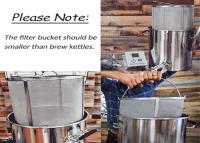 China 300 Micron Metal Home Brew Beer Kettle Filter Tube Screen Filter Bucket for sale