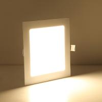 China Slim Recessed Square LED Downlight 6W 12W 18W Flat Panel LED Ceiling Light for sale