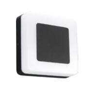 China 10W Bulkhead Exterior Wall Lights IP54 Black Bulkhead LED Outdoor Light Opal Diffuser for sale