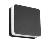 China 10W Bulkhead Exterior Wall Lights IP54 Black Bulkhead LED Outdoor Light Opal Diffuser for sale