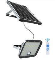China 300W Solar Flood Light PIR Control and Remote Control IP65 ABS PC Metal Outdoor Solar Lights for sale