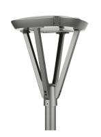 China 140lm/w Luminous Flux Solar Pole Lamp Garden Light in Classic European Style for Urban Lighting for sale