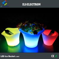 China Rechargeable plastic led ice buckets waterproof wireless portable outdoor for Party for sale