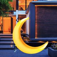 China Outdoor Pool Glow Lights Crescent Moon Shaped For Festival Celebration Event Decoration for sale