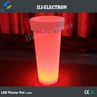 China illuminated highboy led artificial flower pot with 16 colors changing with remote control for sale