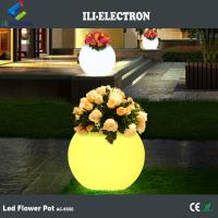 China Rechargeable Plastic Led Flower Planter Frosted Finishing for sale