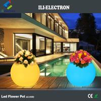 China Rechargeable Plastic Led Flower Planter Frosted Finishing for sale
