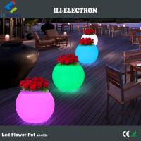 China Rechargeable Plastic Led Flower Planter Frosted Finishing for sale