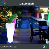 China Remote Control Color Changing Led Flower Pot For Beverage Stores for sale