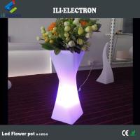 China Rechargeable Single LED Lighted Twisted Flower Pot  Customised Color for sale