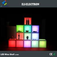 China Rechargeable Waterproof Plastic LED Square Ice Bucket for Pub for sale
