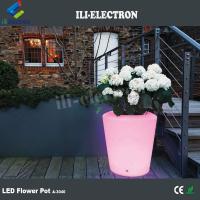 China Remote Controlled Plastic LED Illuminated Flower Pot / Planter / Ice Bucket for sale