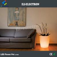 China Remote Controlled Plastic LED Illuminated Flower Pot / Planter / Ice Bucket for sale