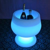 China Wine Plastic LED Ice Bucket Flashing Rechargeable For Outdoor for sale
