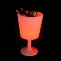 China wireless control shining plastic led ice bucket with stand for indoor and outdoor for sale
