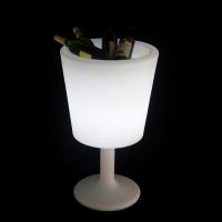 China wireless control shining plastic led ice bucket with stand for indoor and outdoor for sale