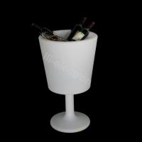 China wireless control shining plastic led ice bucket with stand for indoor and outdoor for sale