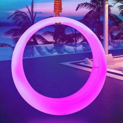 China Hotel Modern PE plastic LED RECHARGEABLE LED swing for sale