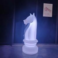China Seahorse Shape Change Color Garden Light Rechargeable Plastic Led Light for sale