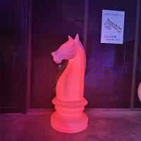 China Seahorse Shape Change Color Garden Light Rechargeable Plastic Led Light for sale