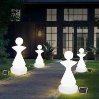 China Rechargeable Plastic Led Chess Shaped Garden Lights AC 85-265V for sale