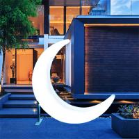 China LED Moon Shaped Swing Garden Decorative Lights 16 Colors Changing for sale