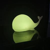 China Rechargeable Whale LED Night Light Lamp For Baby Bedside Bedroom for sale
