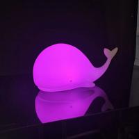 China Rechargeable Whale LED Night Light Lamp For Baby Bedside Bedroom for sale