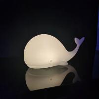 China Rechargeable Whale LED Night Light Lamp For Baby Bedside Bedroom for sale