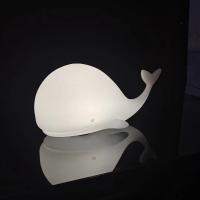 China Rechargeable Whale LED Night Light Lamp For Baby Bedside Bedroom for sale