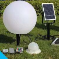 China IP65 Waterproof Solar Ball Lamp , LED Color Changing Glow Balls For Garden for sale