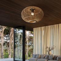 China Customized Wicker Lamp Shade Pendant For Indoor Hallway Ceiling for sale