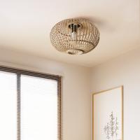 China Customized Wicker Lamp Shade Pendant For Indoor Hallway Ceiling for sale