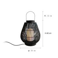 China IP44 Waterproof Rattan Garden Lanterns For Outdoor Landscape Floor for sale