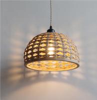 China Vintage Creative Bamboo Rattan Lamp Shade For Indoor Dinning Room for sale