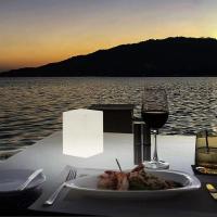 China 6 Inch LED Cube Night Light Colorful USB Charging Water Resistant for sale