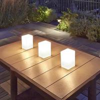 China RGB Color Changing Outdoor LED Cube Light USB Charging Controlled By Remote Control for sale