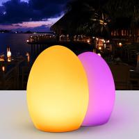 China Cordless Egg Shaped LED Lights , Egg Mood Lamp For Outdoor Night Club for sale
