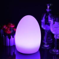 China Cordless Egg Shaped LED Lights , Egg Mood Lamp For Outdoor Night Club for sale