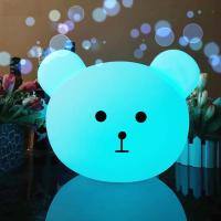 China Factory Hot Sale bear Shape Colorful led Nightlights for sale