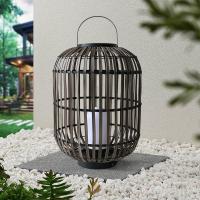 China Decorative Rattan Outdoor Lantern , Woven Rattan Lamp 3500K For Atmosphere for sale