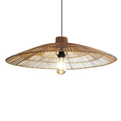 China Customized Rattan Pendant Light Chandelier For Homestay Zen Tea Room for sale