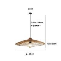 China Customized Rattan Pendant Light Chandelier For Homestay Zen Tea Room for sale