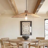 China Customized Rattan Pendant Light Chandelier For Homestay Zen Tea Room for sale