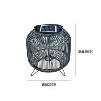 China Customized Rattan Woven Solar Lights Portable 3500K IP65 Waterproof for sale